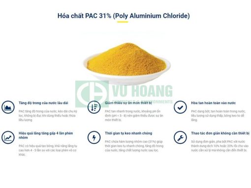 PAC 30% - 31% Poly Aluminium Chloride 30 -31% - vàng chanh